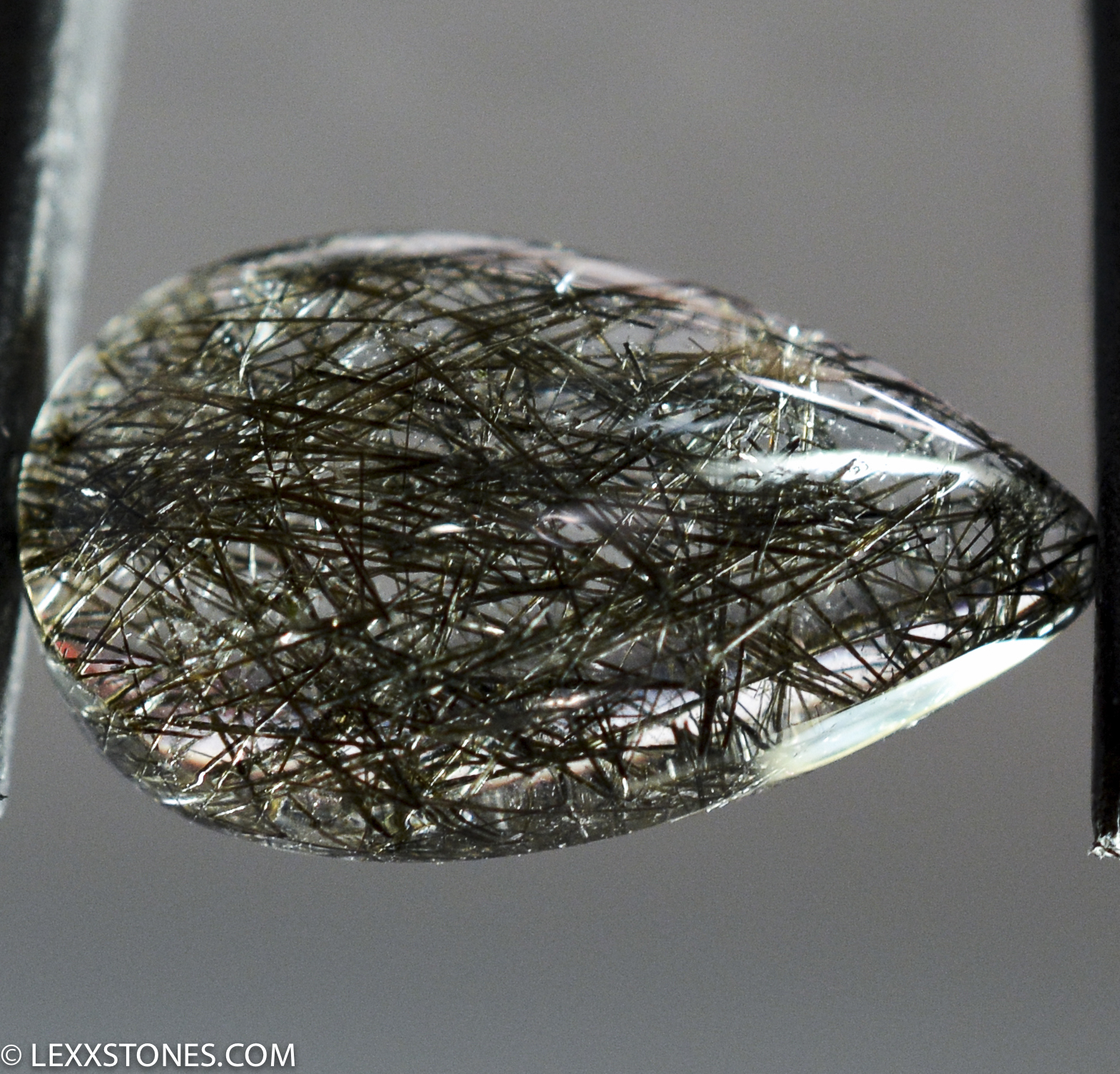 Black Rutile Quartz Lexx Stones | Lexx Stones